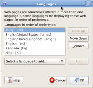Setting your preffered language in a web browser | Crossroads